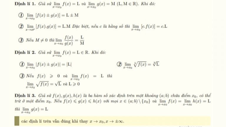 Lim là gì? Phương pháp tính và Bài tập về giới hạn lim – DINHNGHIA.com.vn