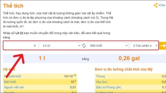 Đơn vị đo thể tích | Bảng đơn vị đo và cách quy đổi chính xác ...