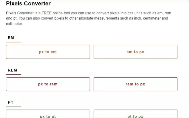 1 pixel bằng bao nhiêu mm, cm, inch? 1 pixel = cm | Px là gì?