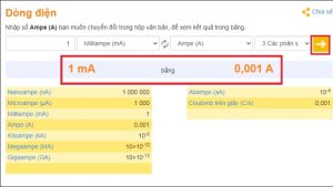 Đơn vị mA là gì? 1mA bằng bao nhiêu A? Đổi mA sang A chính xác ...