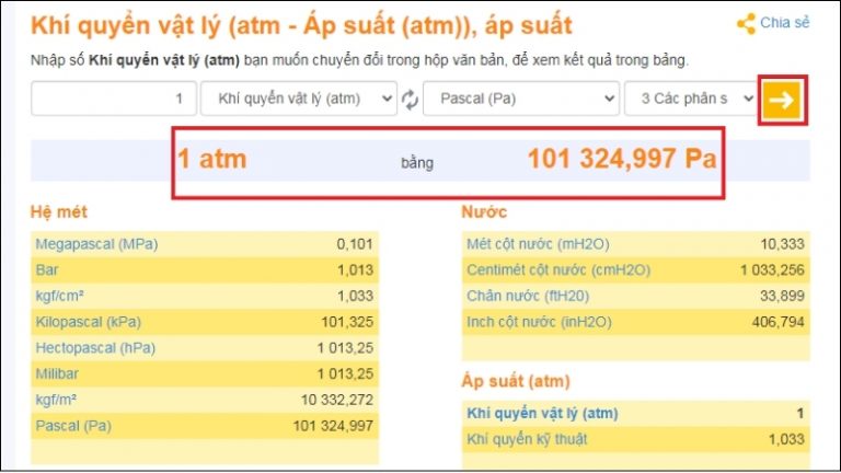 Đơn vị atm là gì? Cách đổi atm sang Pa, kPa, MPa, bar, mmHG – DINHNGHIA ...
