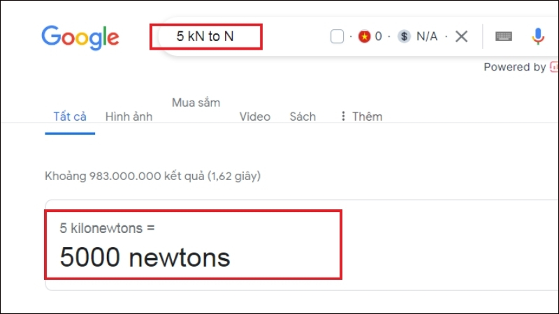 1 kN bằng bao nhiêu N? Chuyển đổi Kilonewton sang Newton chi tiết ...